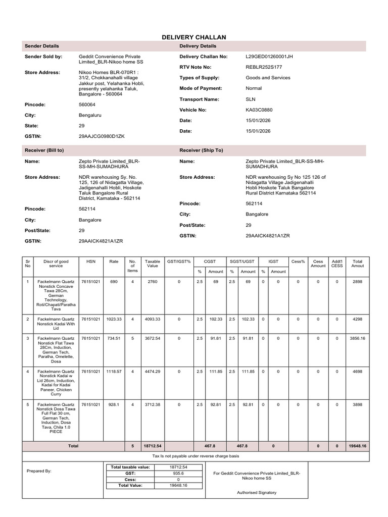 Delivery Challan Template 2026-01-15T09-07-37.930073 CB0CB | PDF ...