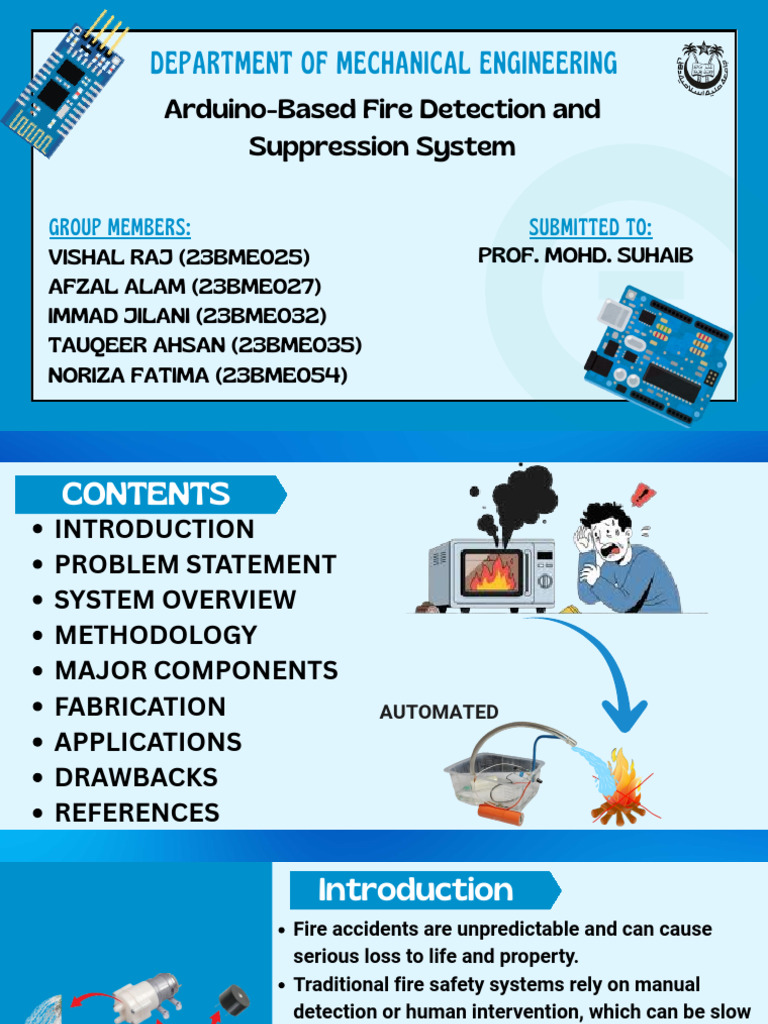 Based Fire Suppression System Final | PDF | Sensor | Computer Engineering