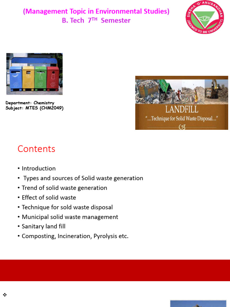 11 Solid Waste Management | PDF | Waste | Waste Management