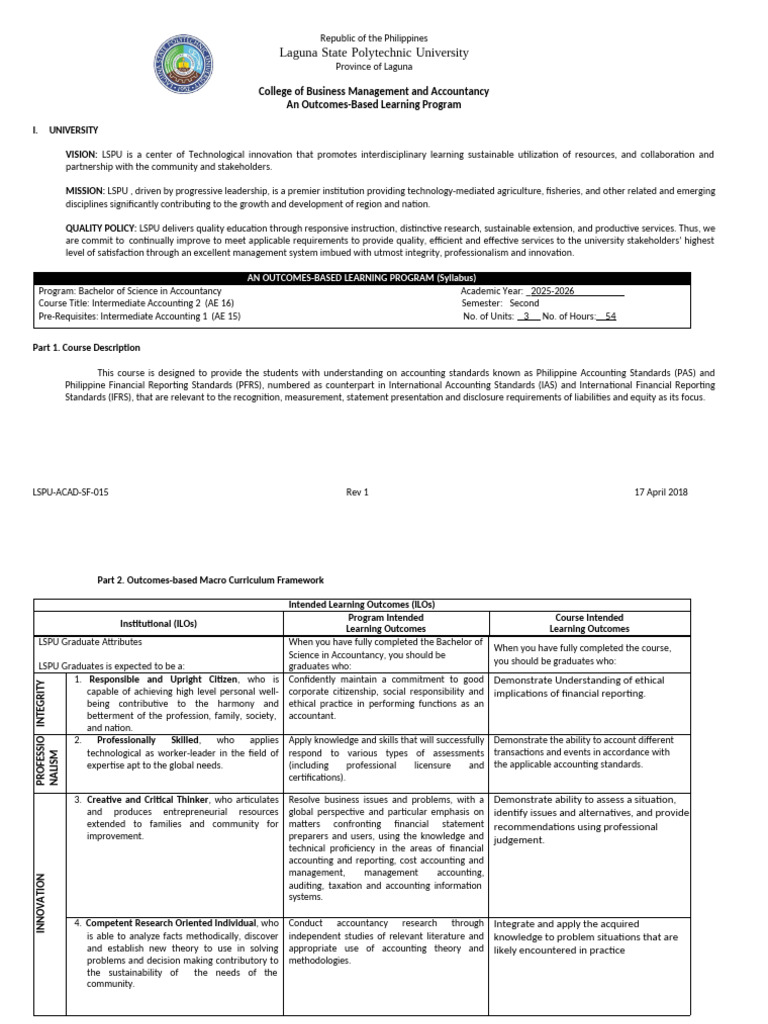 BSA Syllabus AE16 Escoses 2025 2026 | PDF | Bonds (Finance) | Lease