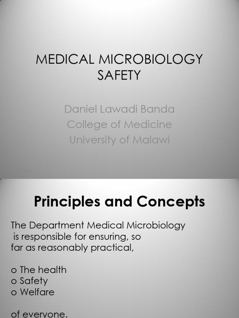 Medical Microbiology Safety | PDF | Personal Protective Equipment ...