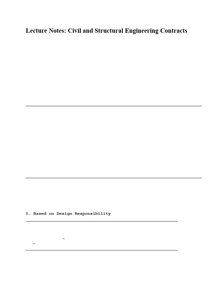 Parties in Civil & Structural Engineering Contracts | PDF ...