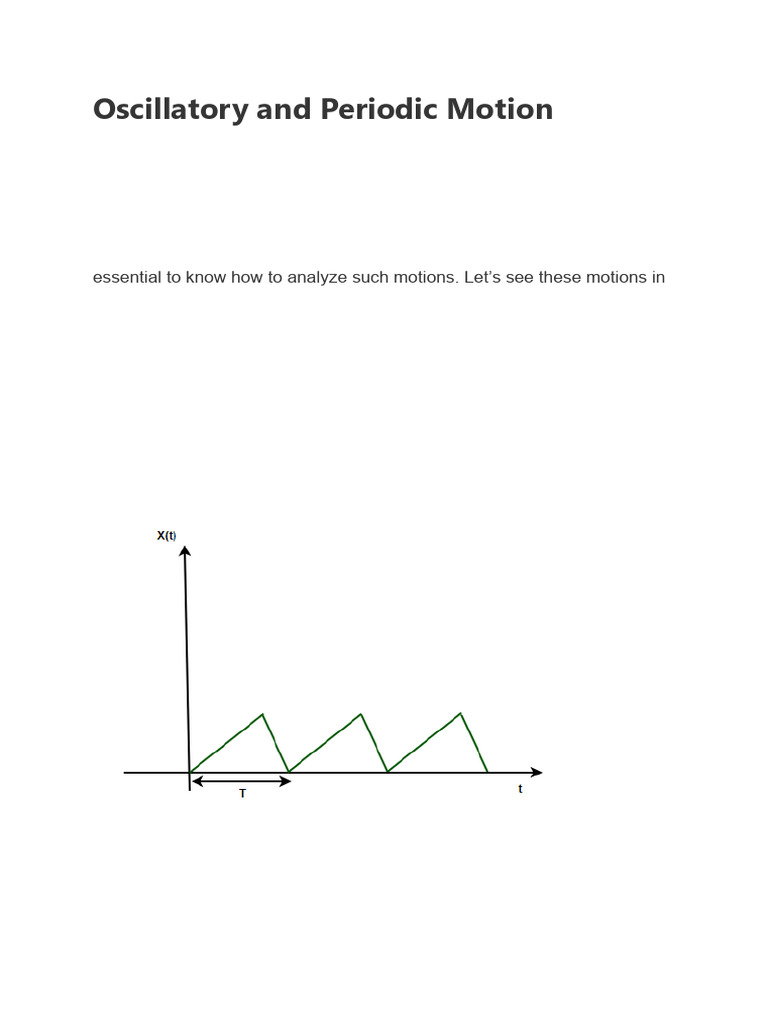 Periodic Motion | PDF | Oscillation | Frequency