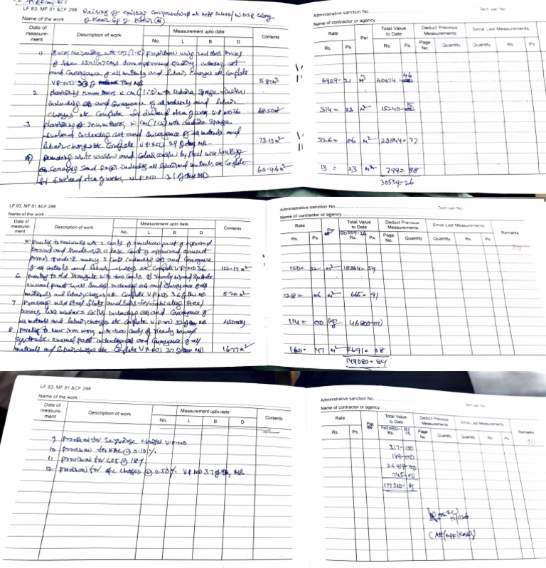 Compound Wall NSR Colony Schedule Forms - 124055 | PDF | Quantity