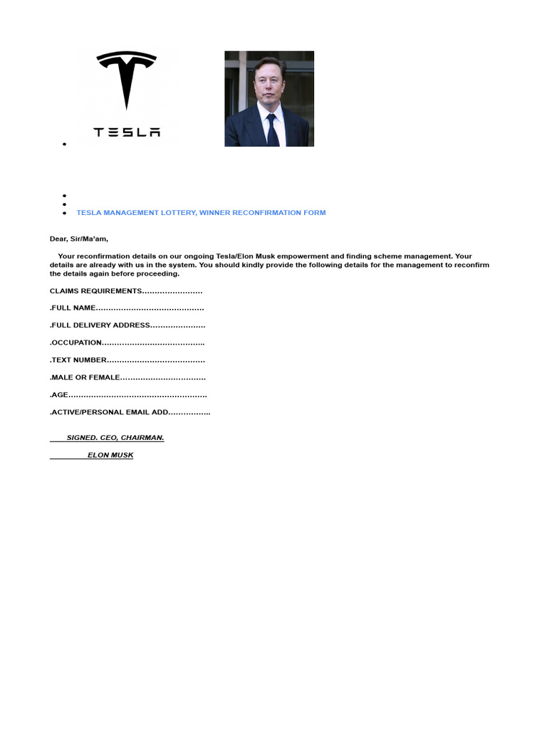 Lottery Form | PDF