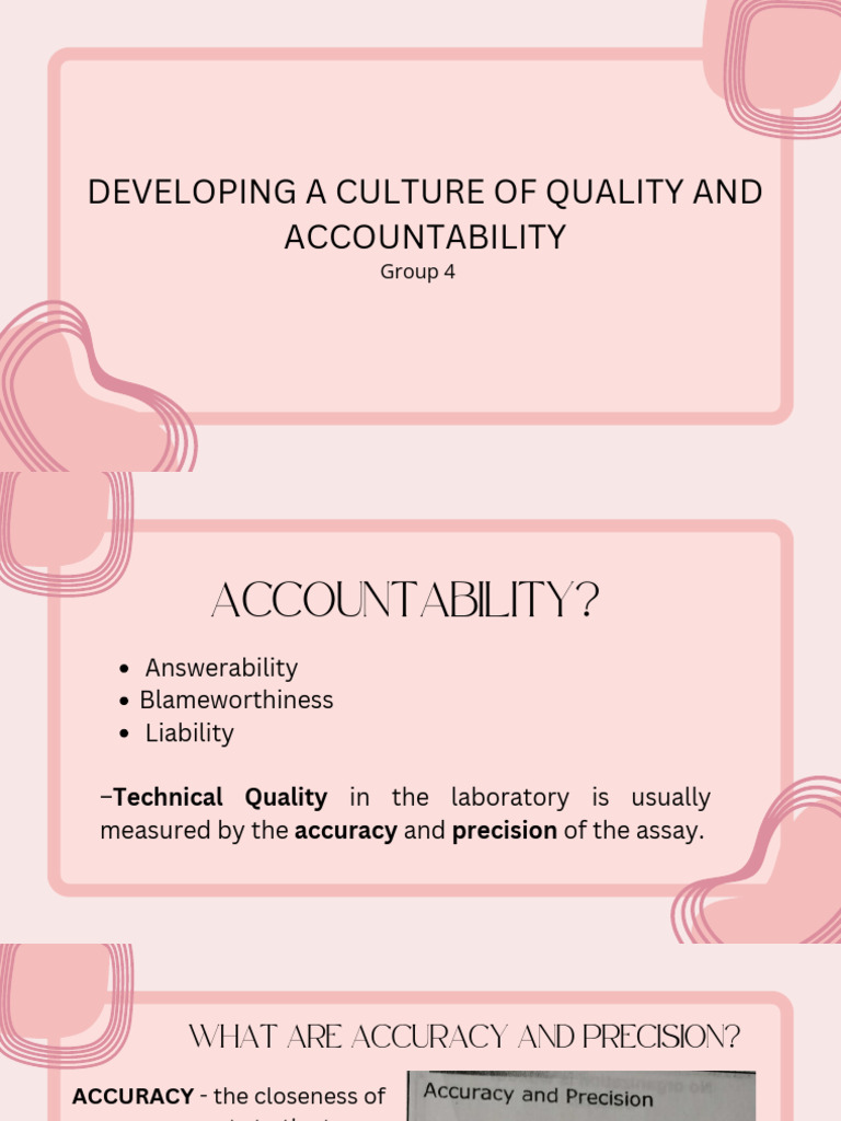 Developing a Culture of Quality and Accountability | PDF | Accuracy And ...