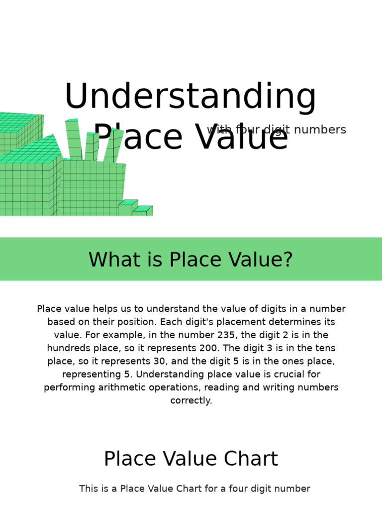 Place Value With Four Digit Numbers Day 1 (1) | PDF