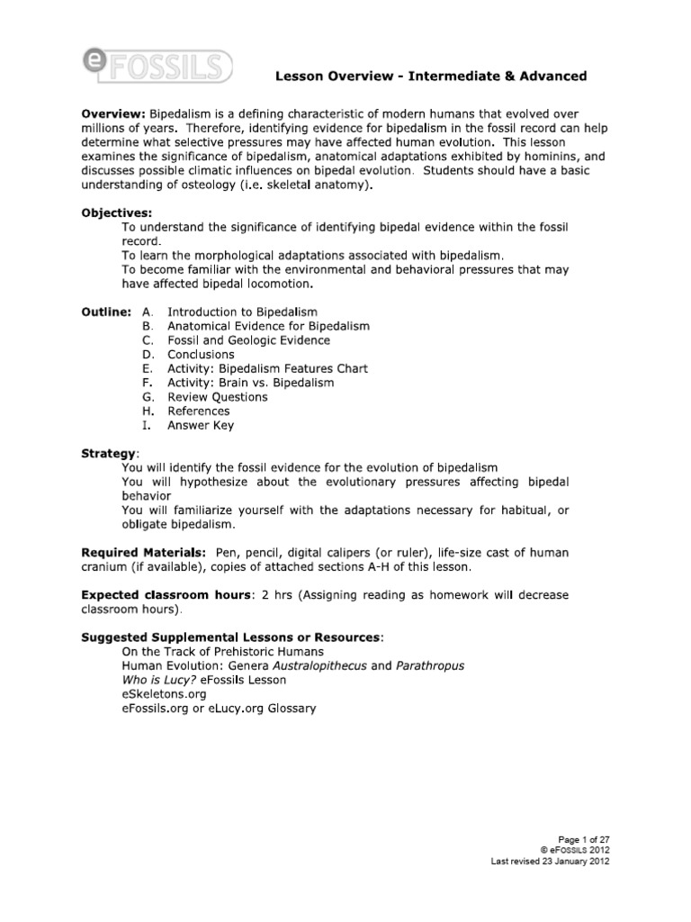 Bipedal is m | PDF | Bipedalism | Ethology