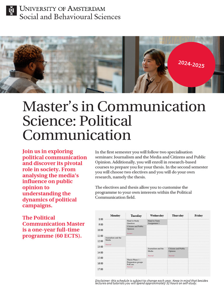 Master's Political Communication Factsheet 2023-2024 | PDF | Human ...