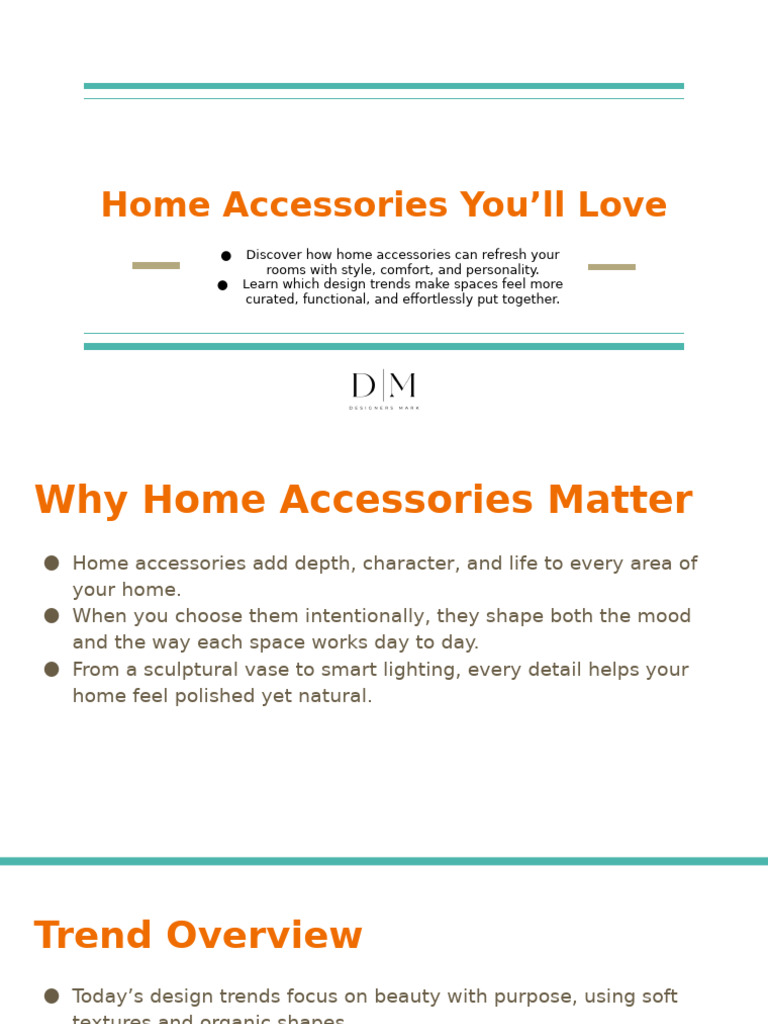 Home Accessories You’Ll Love | PDF | The Arts | Decorative Arts