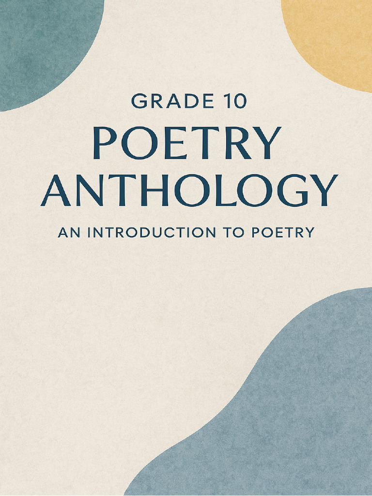 Grade 10 Poetry Curriculum | PDF | Poetry | Metre (Poetry)
