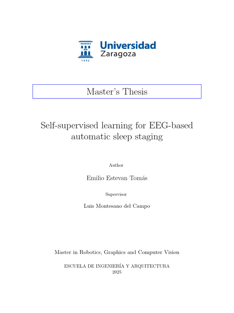 Master Thesis _ Self-supervised Learning for EEG-based Automatic Sleep ...