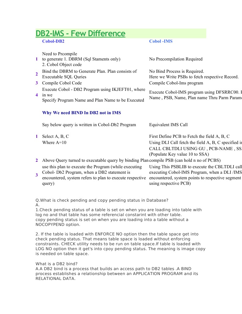 DB2 Interview Questions | PDF | Relational Database | Sql