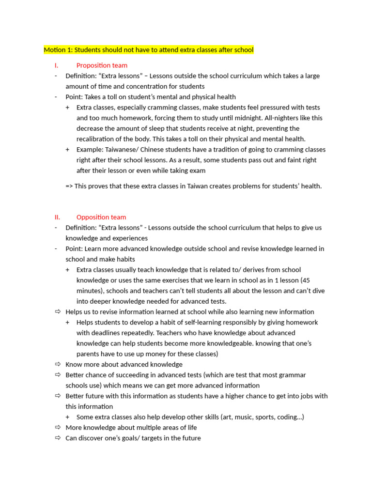 Debate Stuff | PDF | Knowledge | Teachers