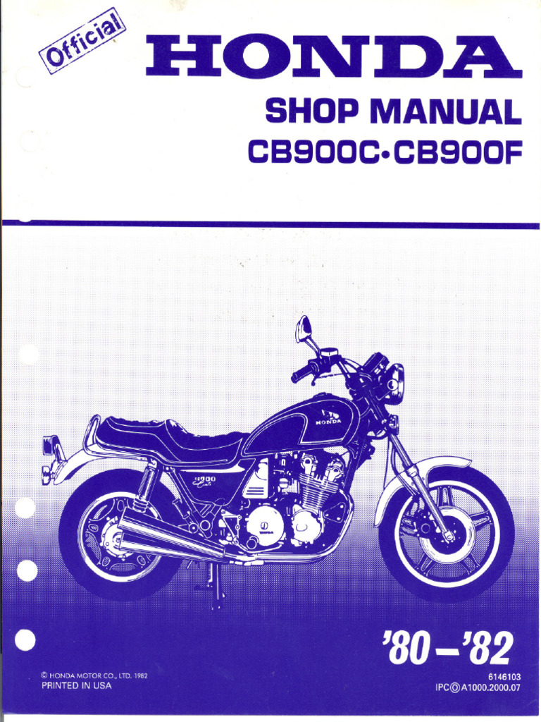Cb900c f Manual | PDF