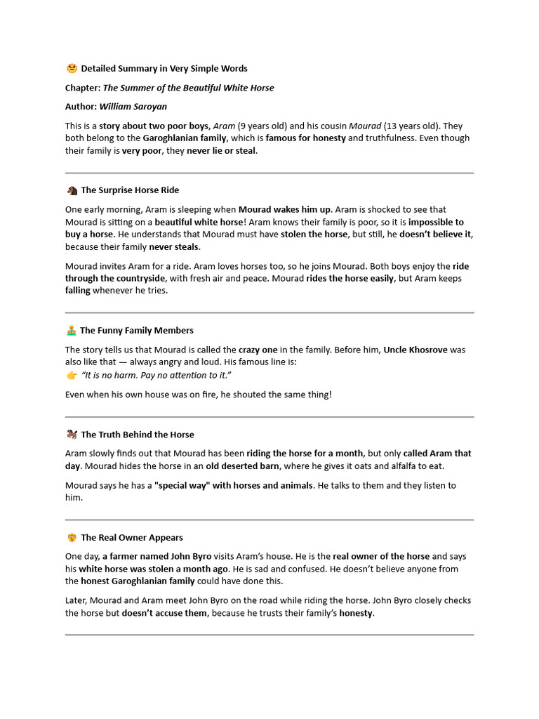 ? Detailed Summary in Very Simple Words | PDF