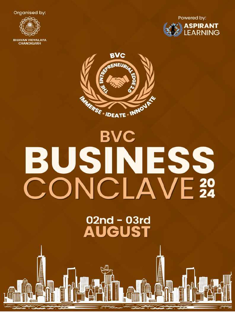 BVC Business Conclave 2024 - Student Brochure | PDF