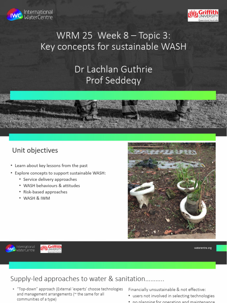 WRM 25 Week 8 Topic 3 | PDF | Wash | Sanitation