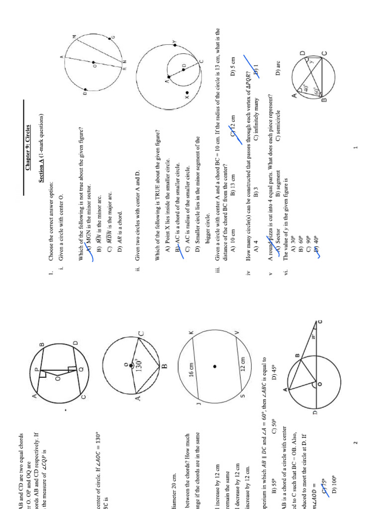Circles Hints WS | PDF
