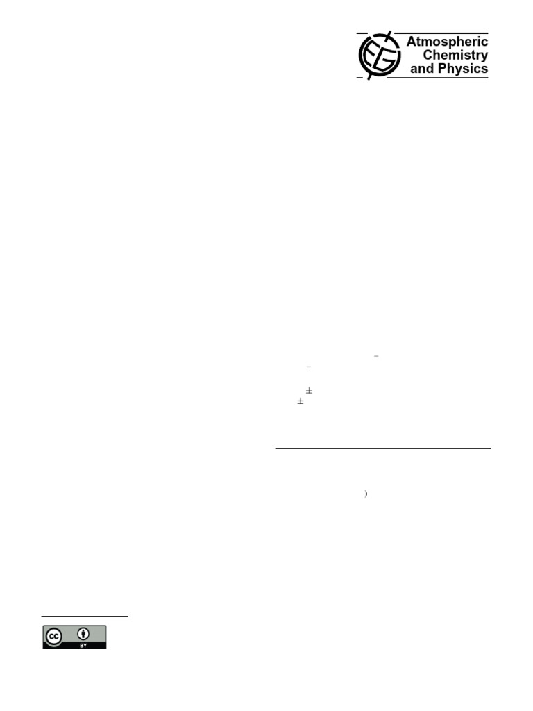 Be Chara 2010 | PDF | Volatile Organic Compound | Troposphere