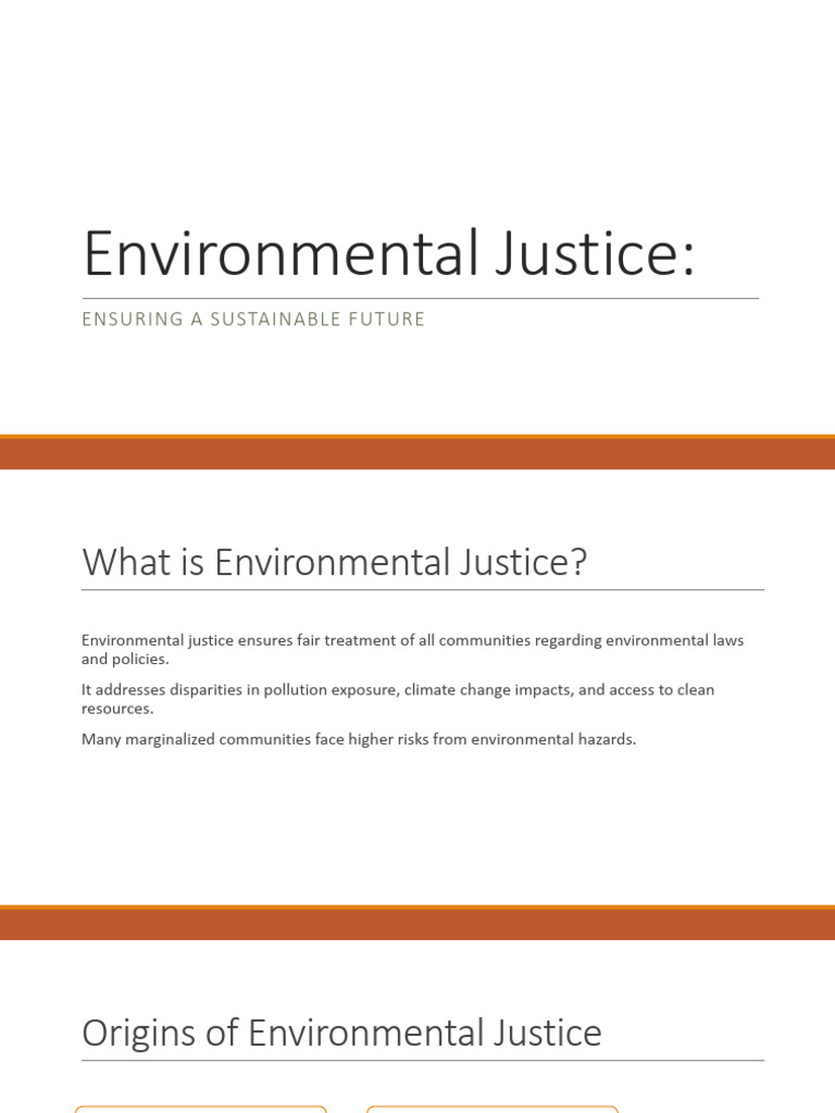 Chapter 4 Environmental - Justice | PDF | Sustainability | Natural ...