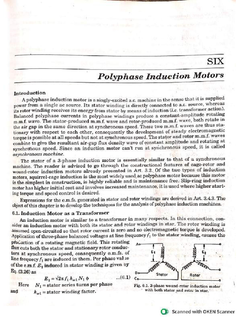 Polyphase Induction Machine | PDF