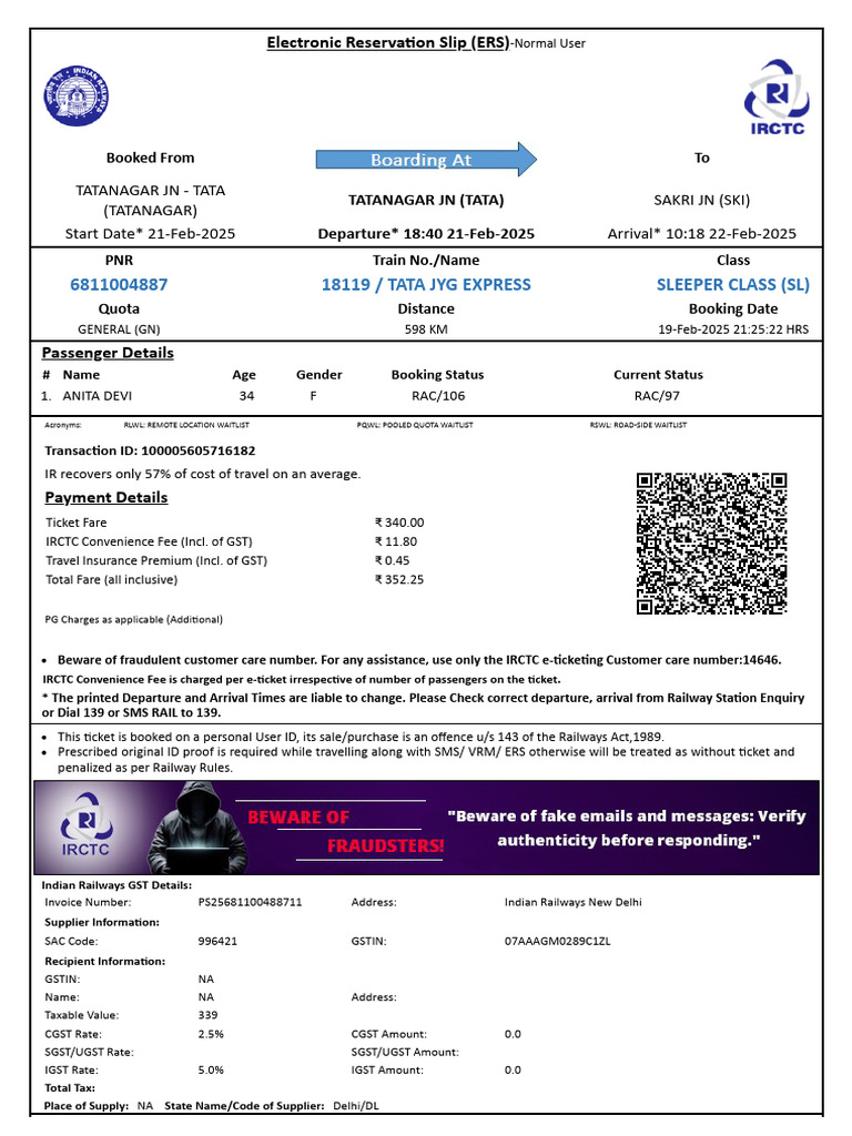 TATA-SAKRI JN 6811004887 | PDF | Identity Document | Payments