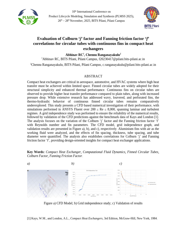 Evaluation of Correlations for Circular Tubes With Continuous Fins ...