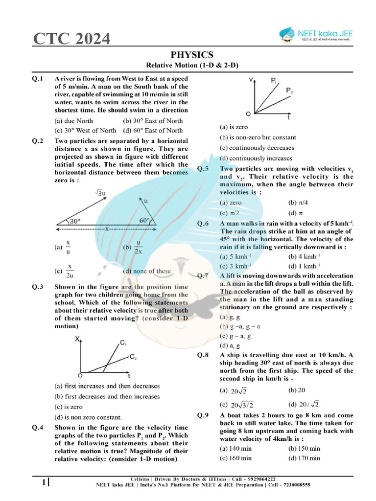 Motion in straight line | PDF