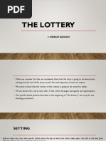 Analyzing "The Lottery" Plot Structure | PDF | Narration | Plot (Narrative)