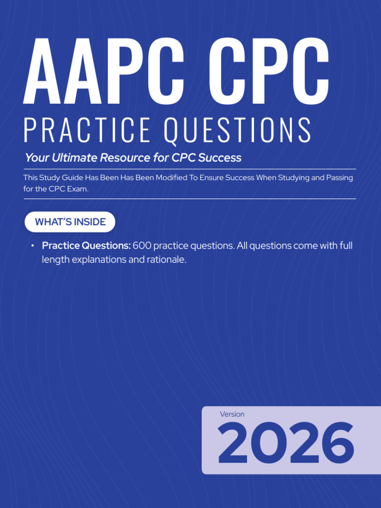 AAPC CPC Practice Questions 2026 | PDF | Regulatory Compliance | Surgery