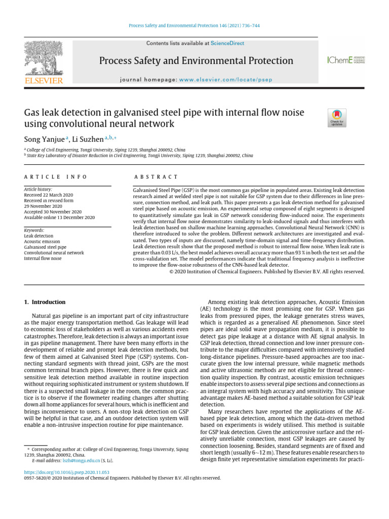 Revisado_Gas leak detection in galvanised steel pipe with internal flow ...