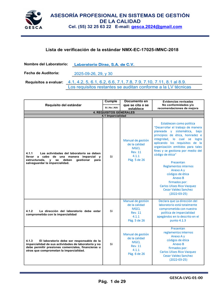 LV NMX-C-17025 | PDF | Laboratorios | Calibración