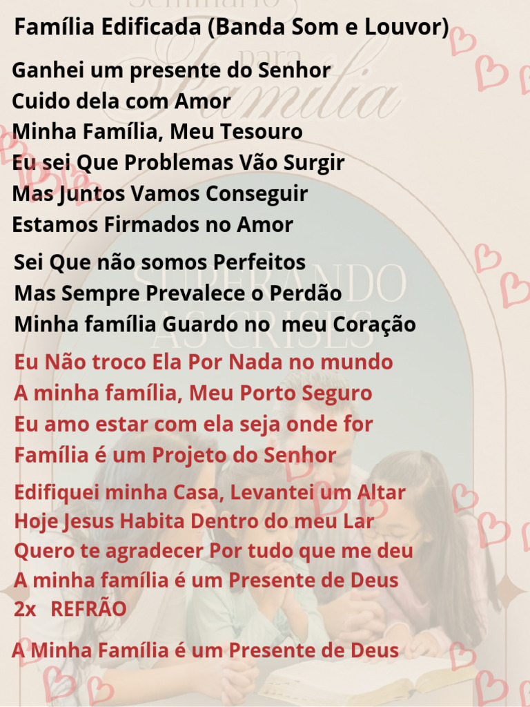 Hinos encontro de Casais e Família | PDF | Amor | Deus