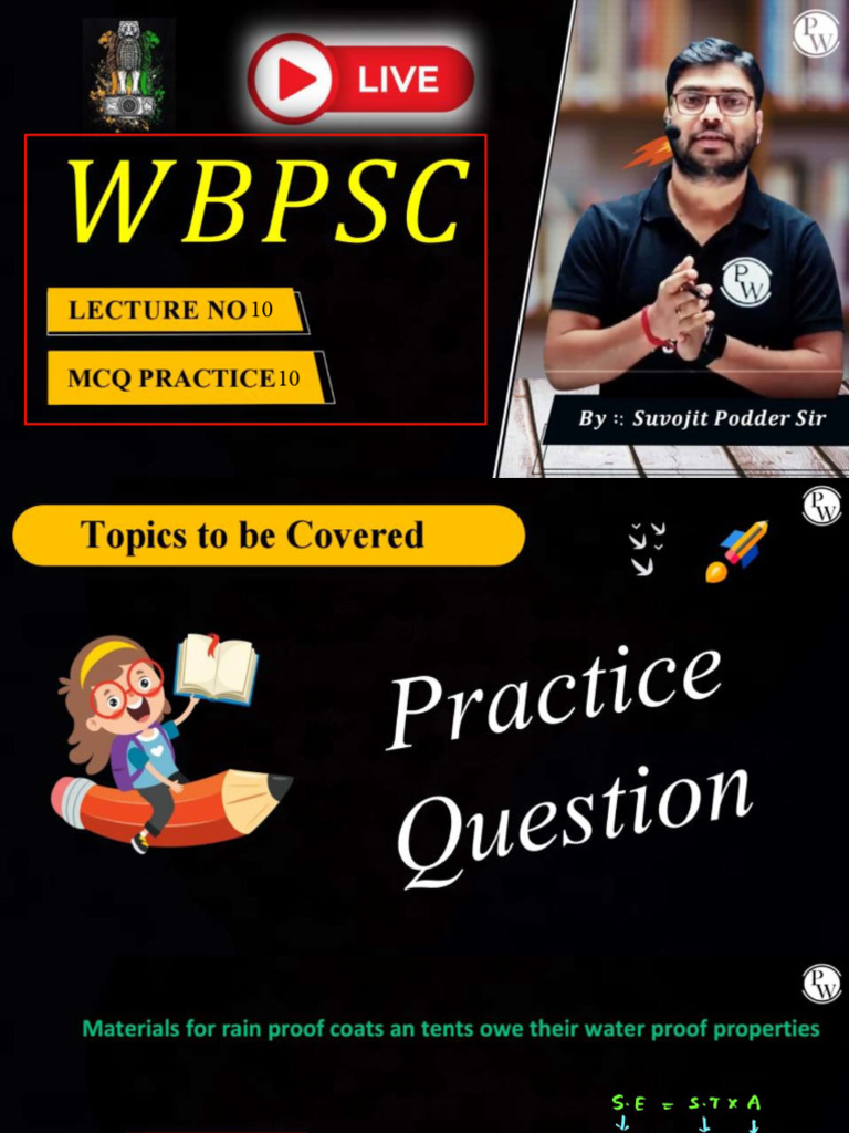 General Science 10 _ Class Notes __ WBCS Mains 2023 Batch (1) | PDF