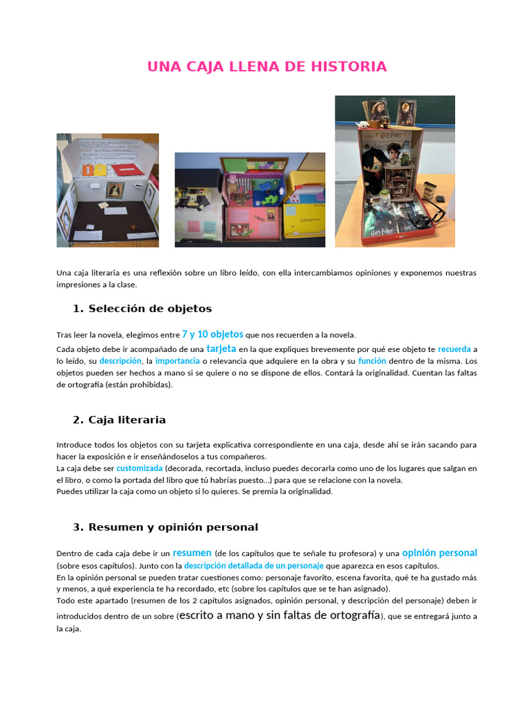 Caja Libro | PDF
