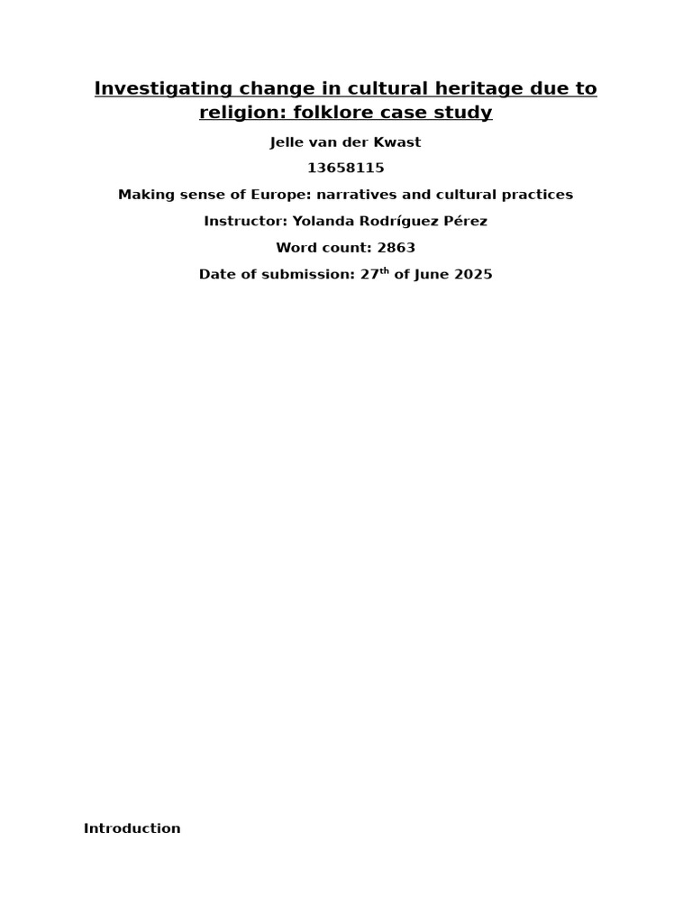 Revised French Folklore Paper | PDF | Franks | Germanic Peoples