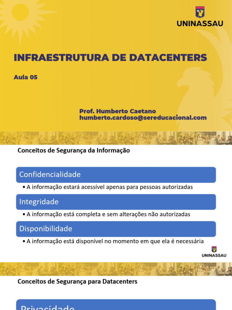 IDC_05_Conceitos de Datacenter | PDF | Criptografia de chave pública | Criptografia