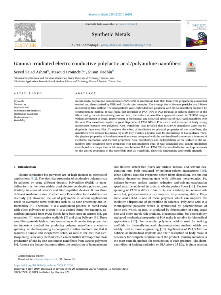 My Paper-Gamma Radiation | PDF | Nanoparticle | Nanocomposite