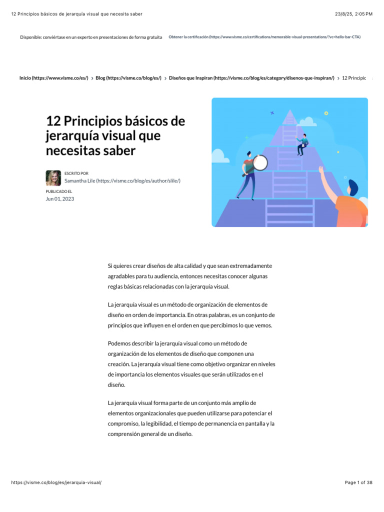 12 Principios Básicos de Jerarquía Visual Que Necesita Saber | PDF ...