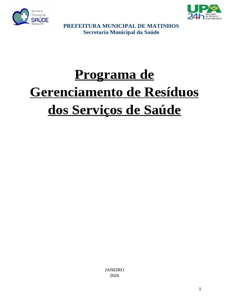 PGRSS 2026 | PDF | Desperdício | Reciclagem