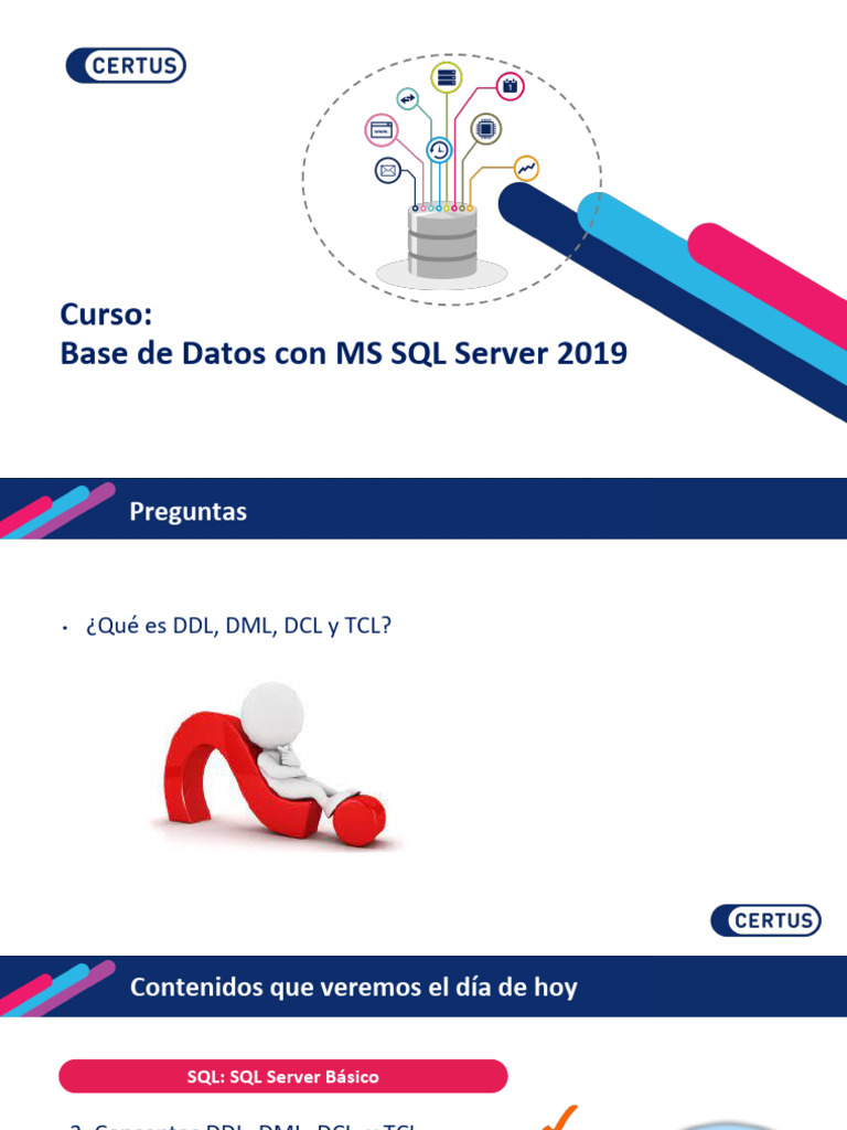 UD2_ S03_ Base de Datos Con MS SQL Server | PDF | SQL | Datos de computadora