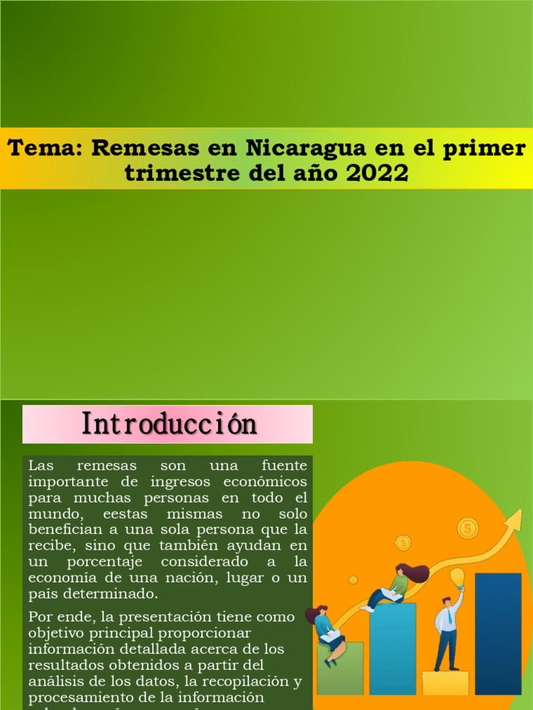 Remesas en Nicaragua en el primer trimestre del año 2022 | PDF | Remesa ...