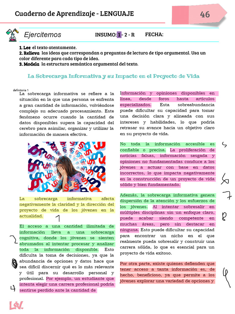 Kami Export - Nicole Michelle Lopez Ortiz - AI.6_ Sobrecarga Informativa (Pp. 46-47) (1) | PDF ...