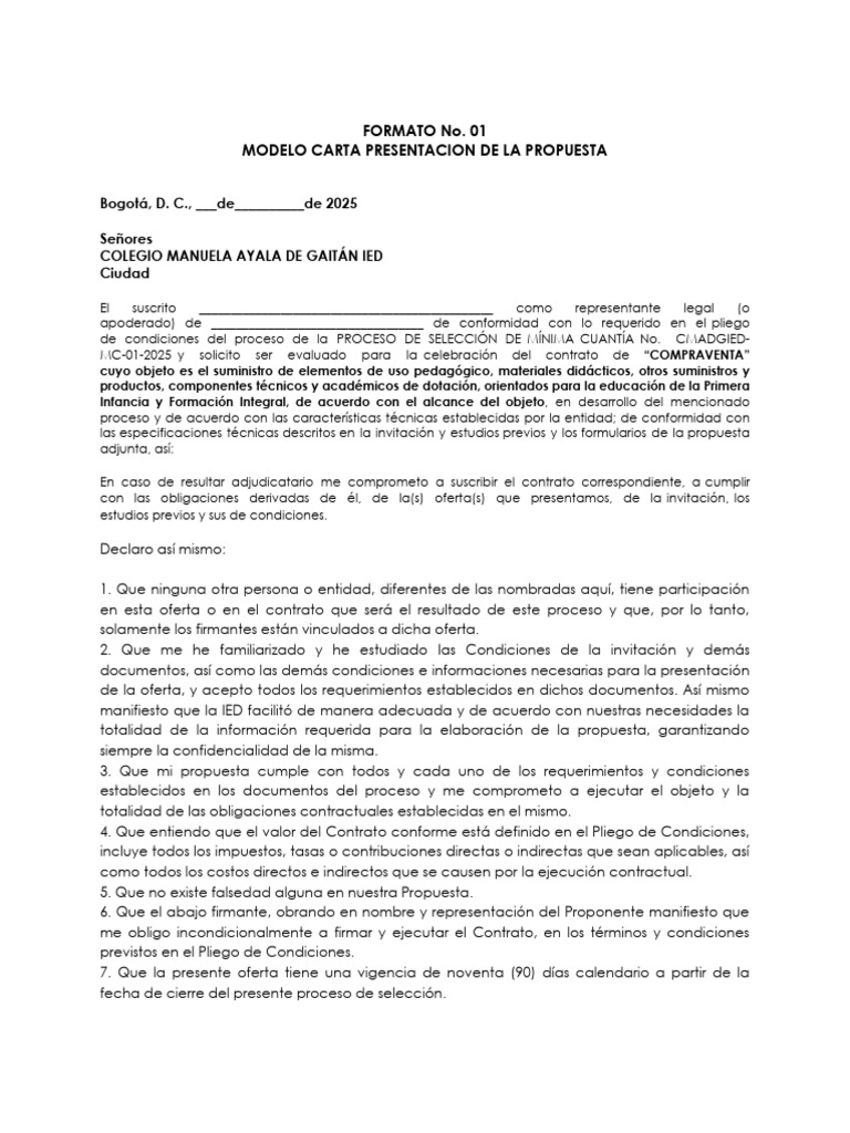 FORMATO No. 01, 04, 05 (1) | PDF
