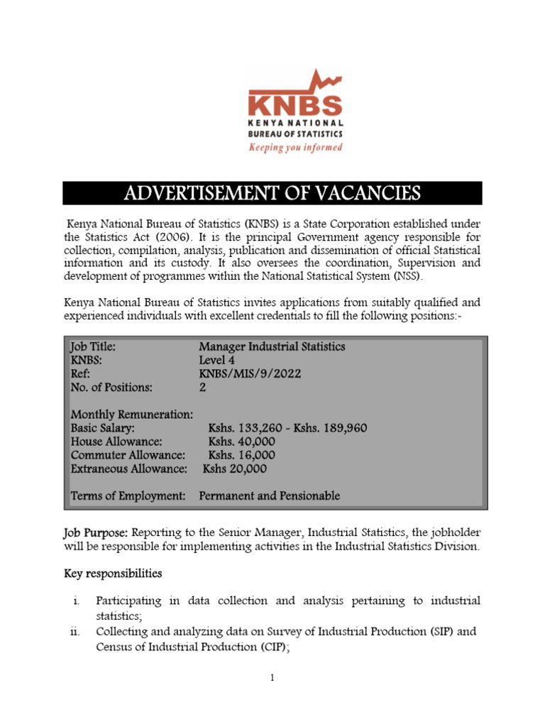 Open Vacancies April 2022 2 | PDF | Consumer Price Index | Procurement