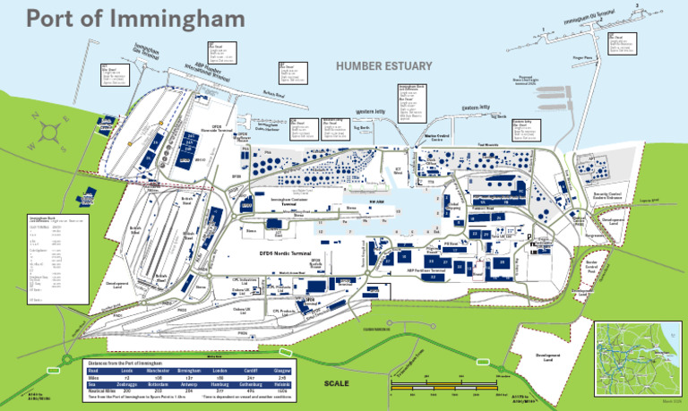 Immingham Port Map 2025 | PDF | Shipping