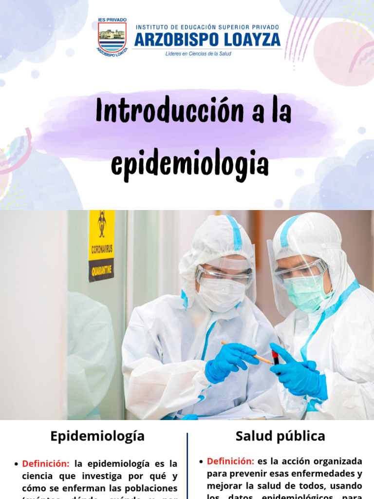 Sesion 1 Epidemio | PDF | Epidemiología | Población
