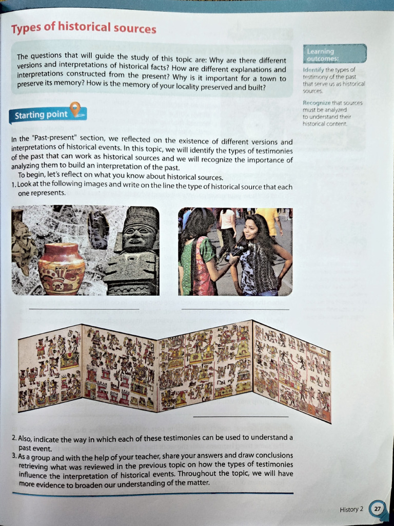 Types of Historical Sources 1 | PDF