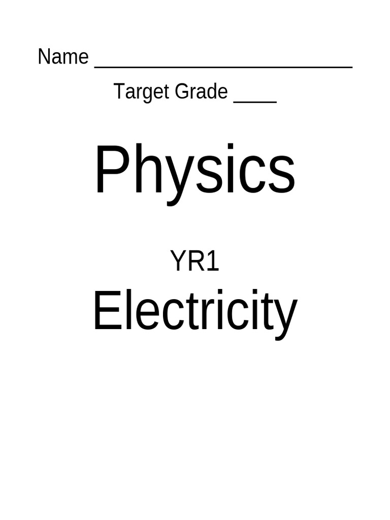 Electricity Topic Full (6) | PDF | Voltage | Resistor